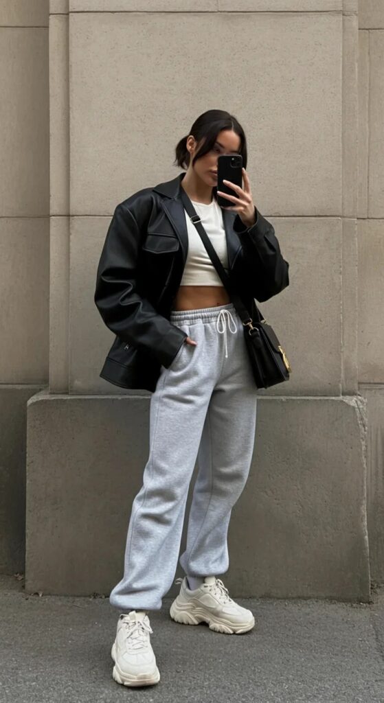 15 Sweatpants Outfit Ideas to Stay Cozy and Trendy - Mrs & The ...