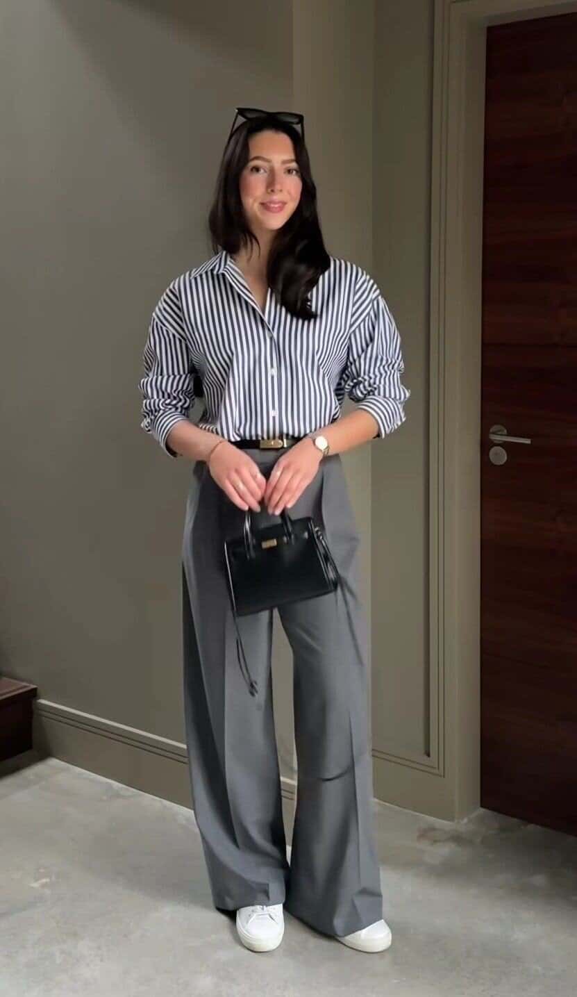 20 Chic Grey Work Pants Outfits: Elevate Your Office Style Game - Mrs ...
